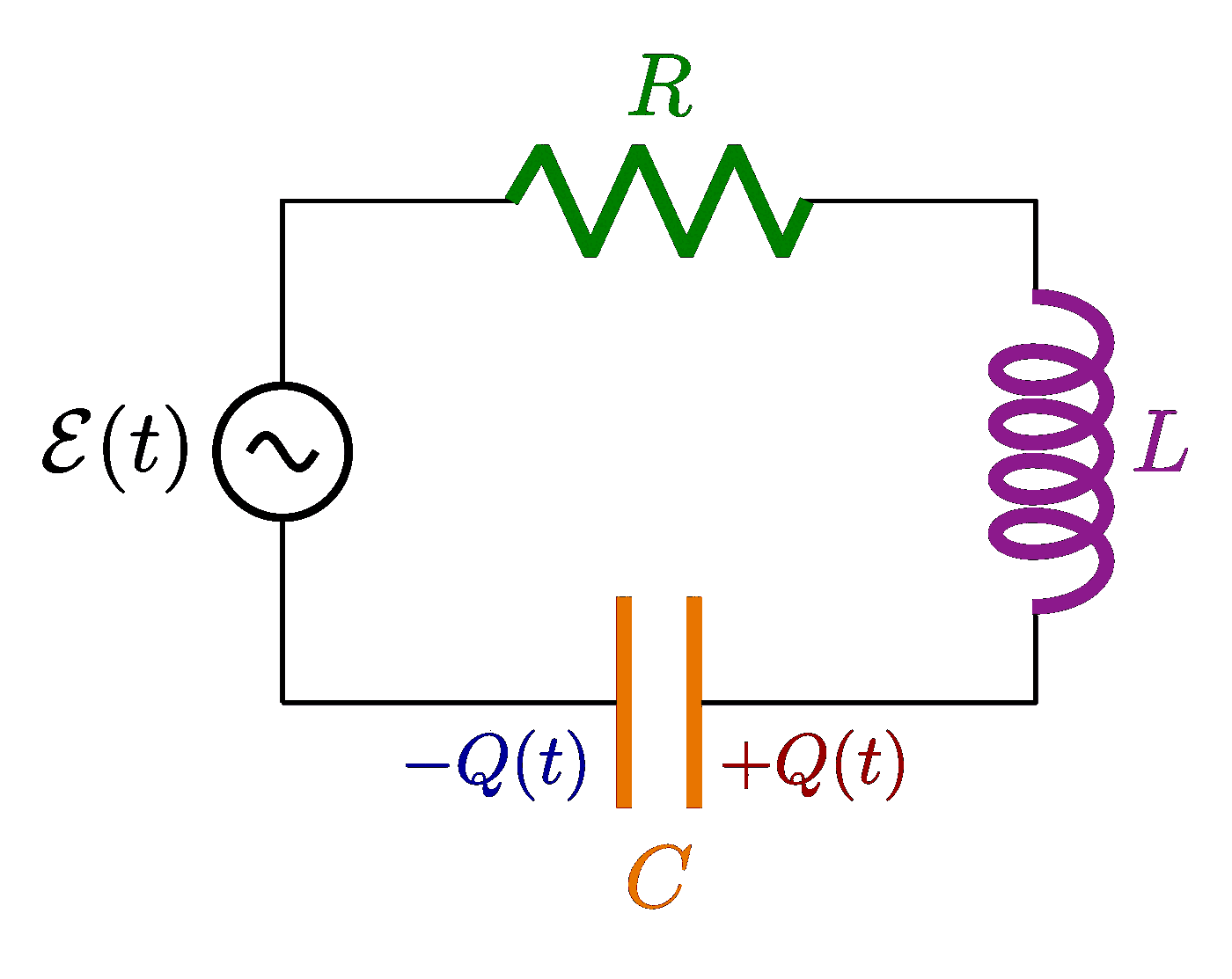 RLC circuit (DC) – TikZ.net