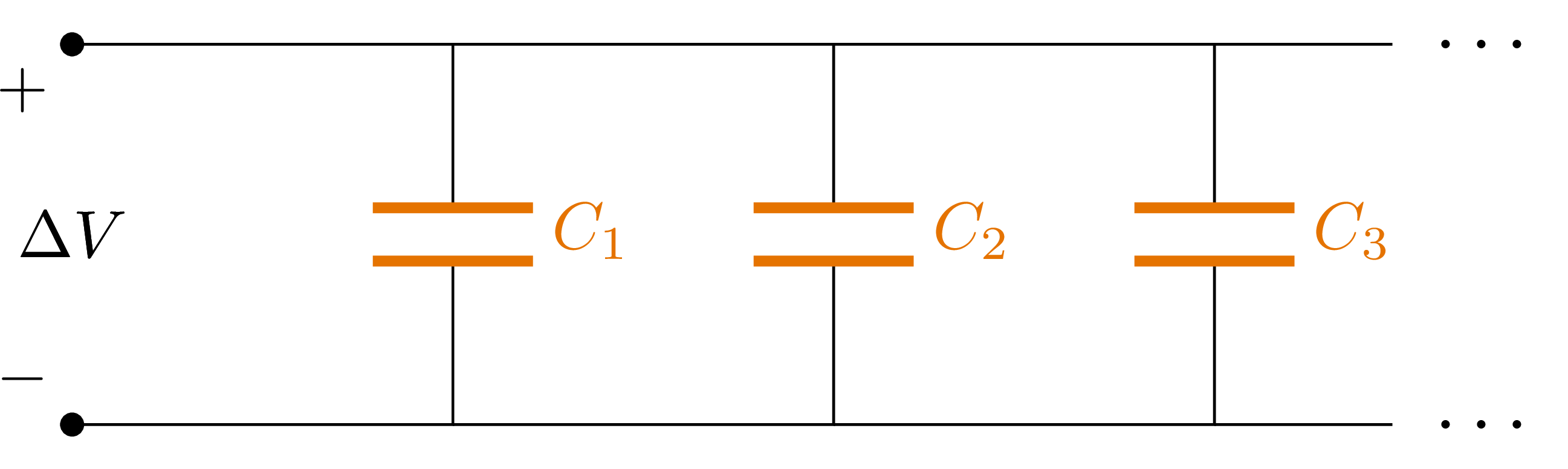 Circuit with capacitors – TikZ.net
