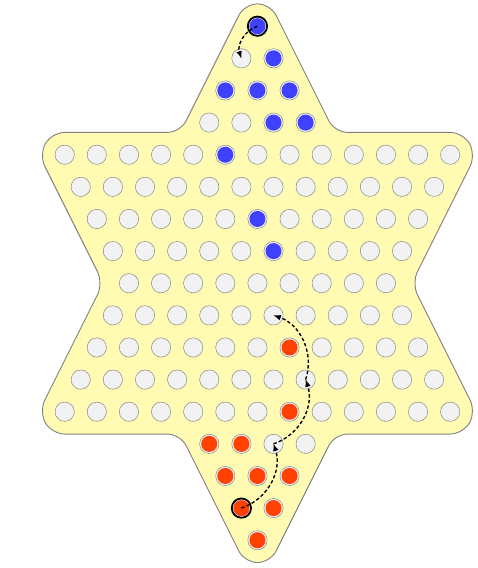 Chinese checkers board – TikZ.net