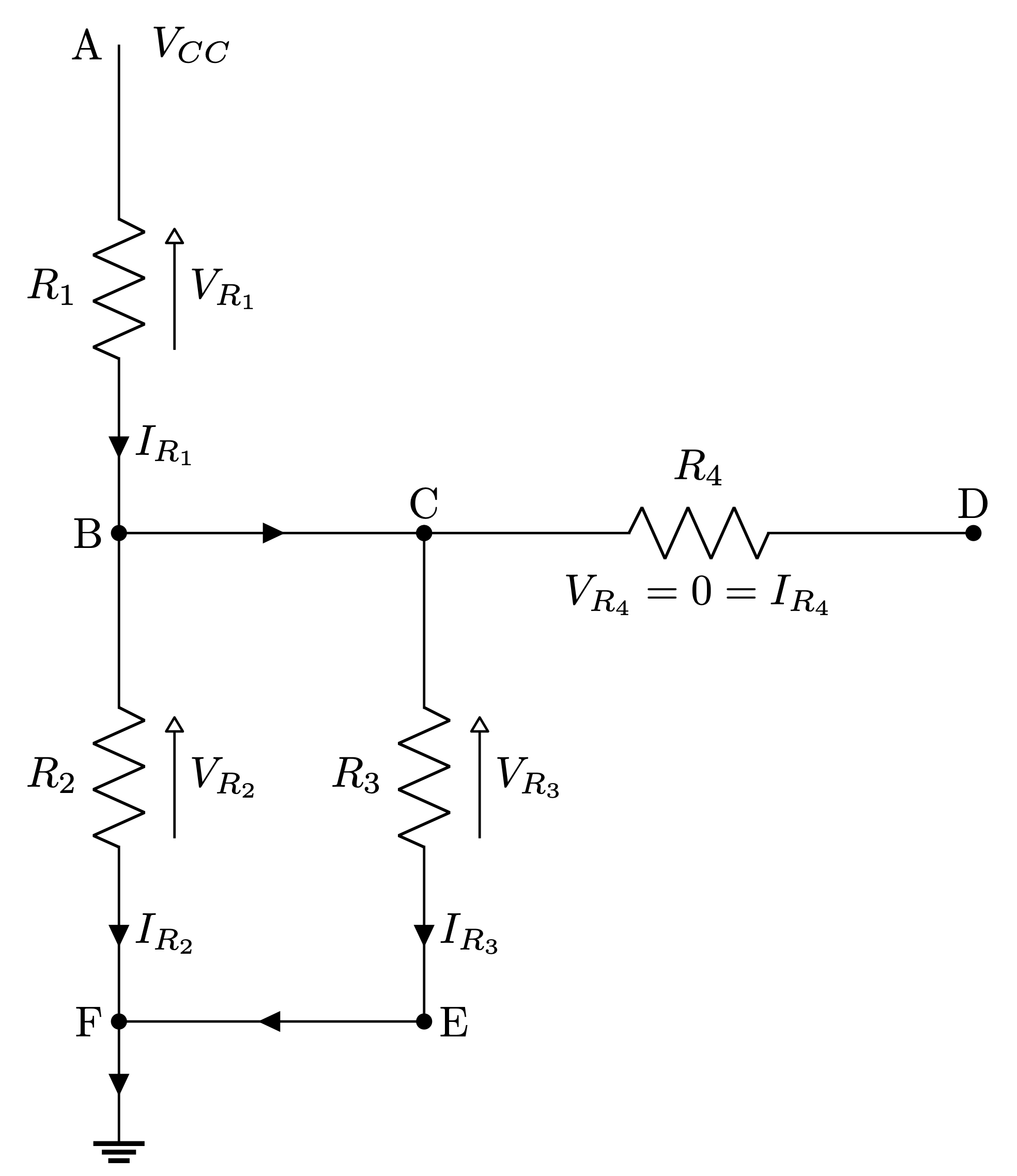 Circuit with Resistors – TikZ.net